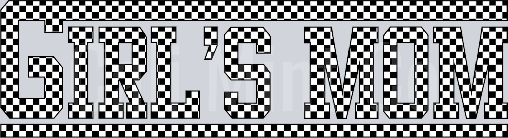 CHECKERED WORDS DTF | Cali Mint Co